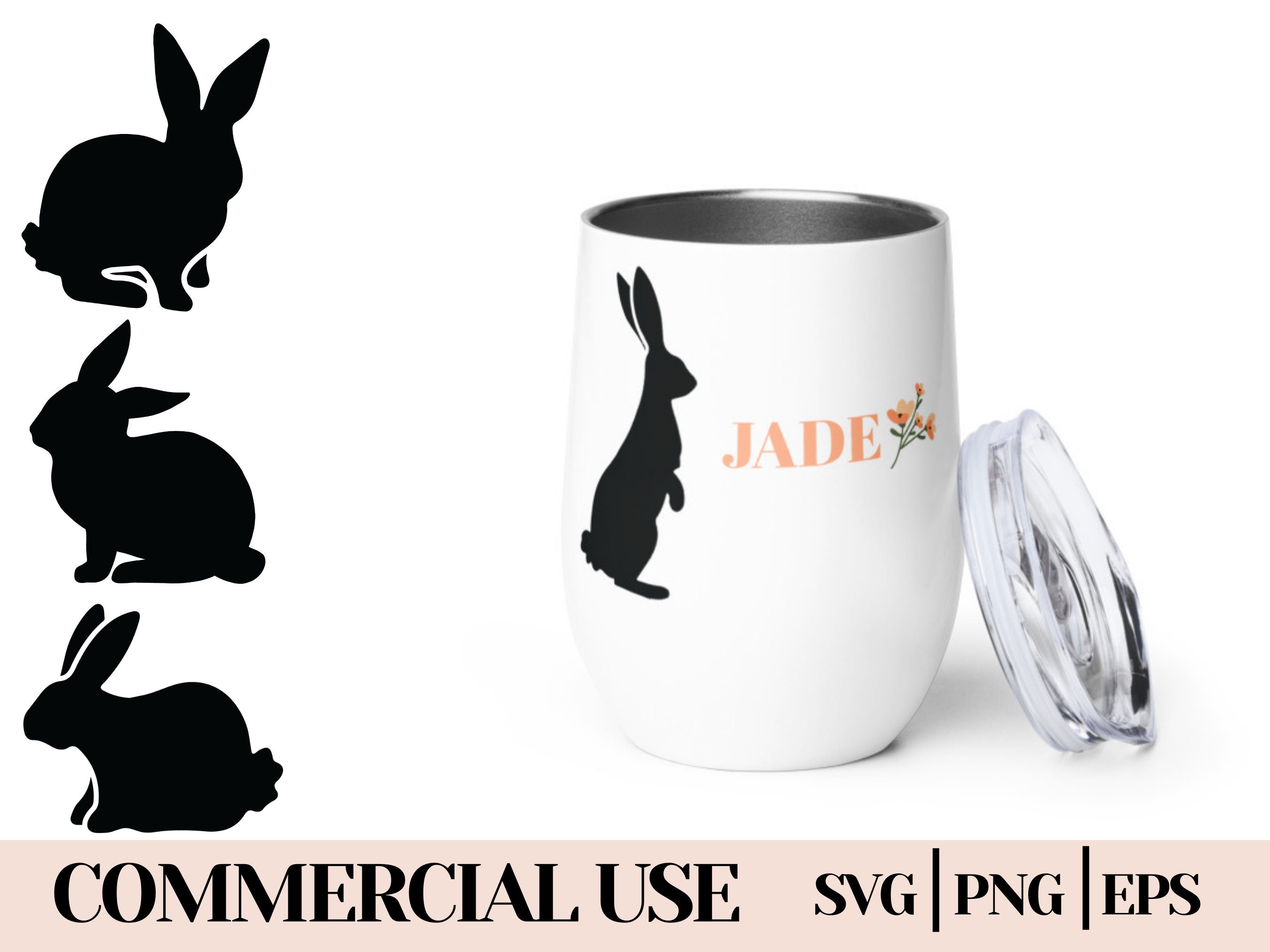 Easter Bunny Shape SVG, Rabbit Dxf,bunny Shape Svg, Outline Bunny Svg ...