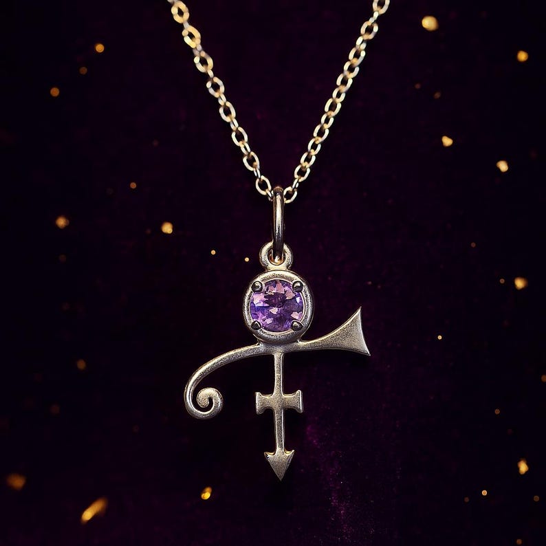 Prince Love Symbol Pendant Necklace - Etsy UK