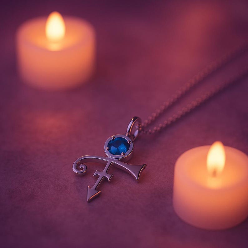 Prince Love Symbol Pendant Necklace - Etsy UK