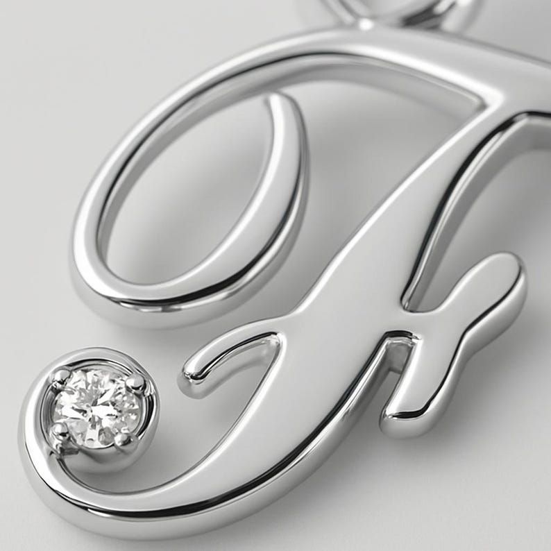 Alphabet F Letter Necklace | Custom Name Necklace - Etsy