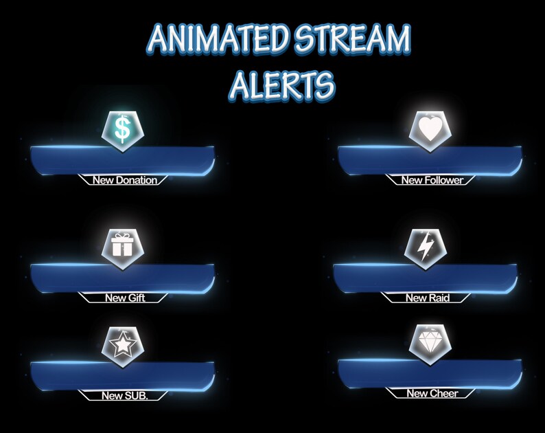 Awesome Animated Stream Alerts | Twitch Alerts | Compatible With ...