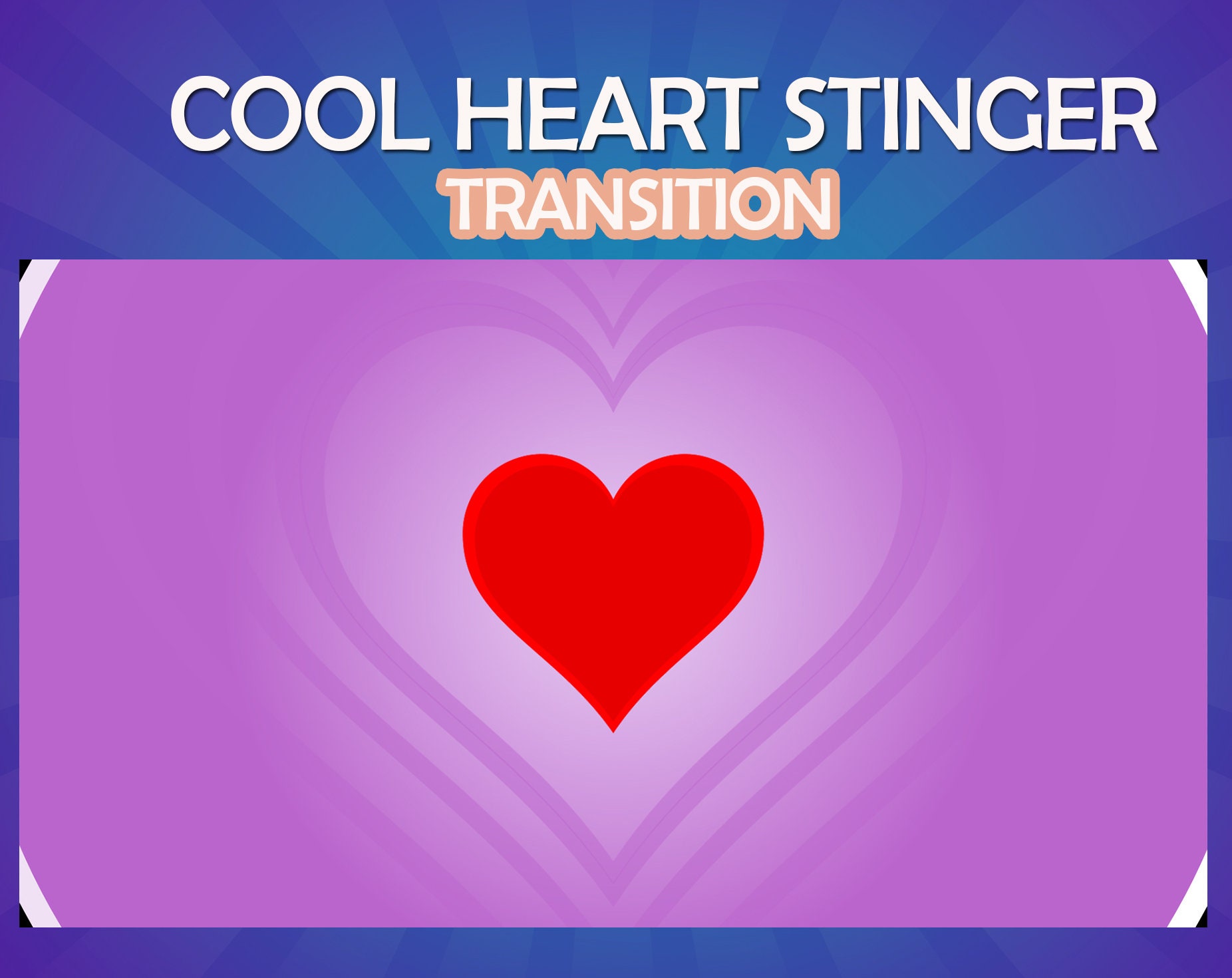 Animated Heart Stinger Transition Magic Twitch Transition for Streamers ...