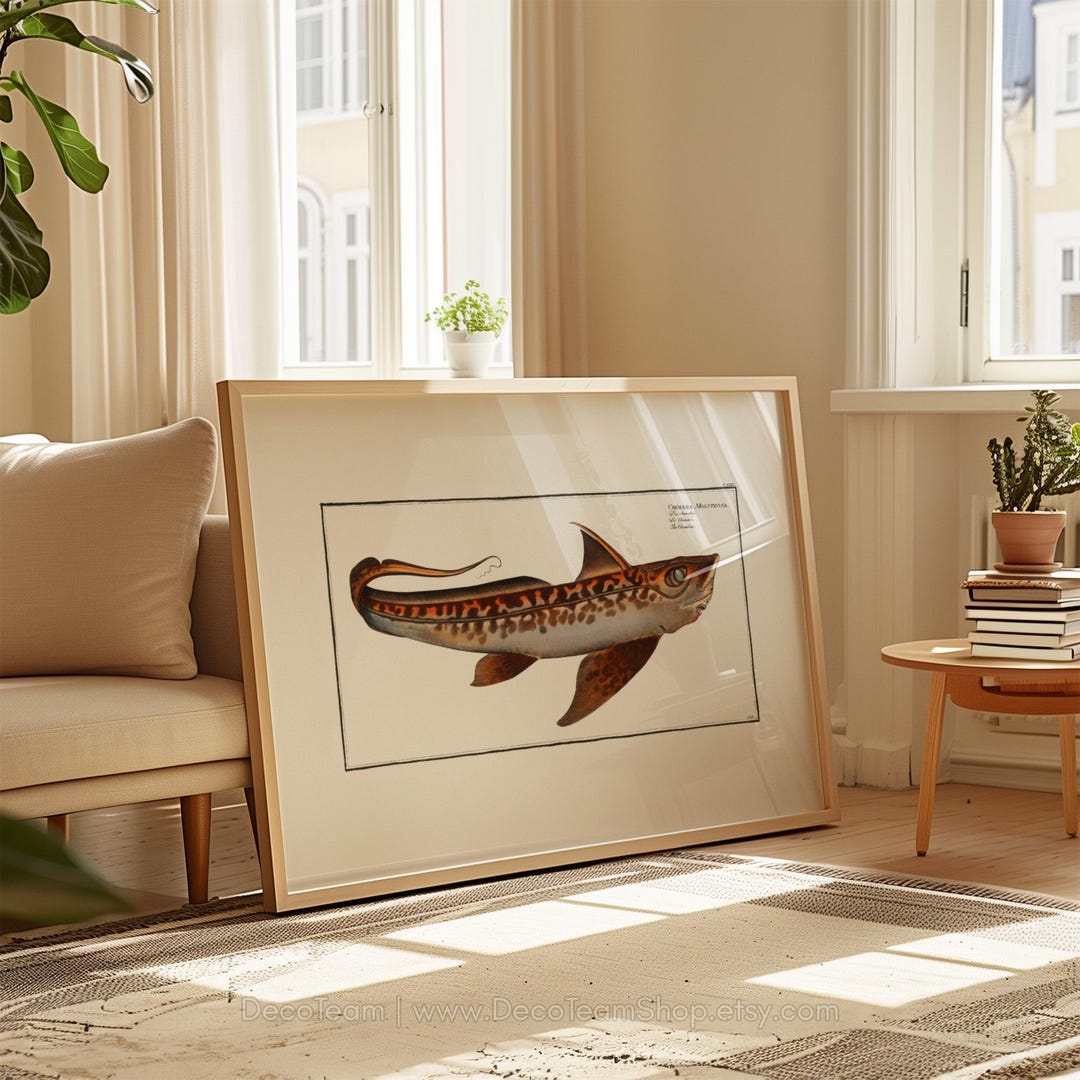 Giclée Art Print, Vintage Rabbit Fish Artwork Reproduction, Fish Wall ...