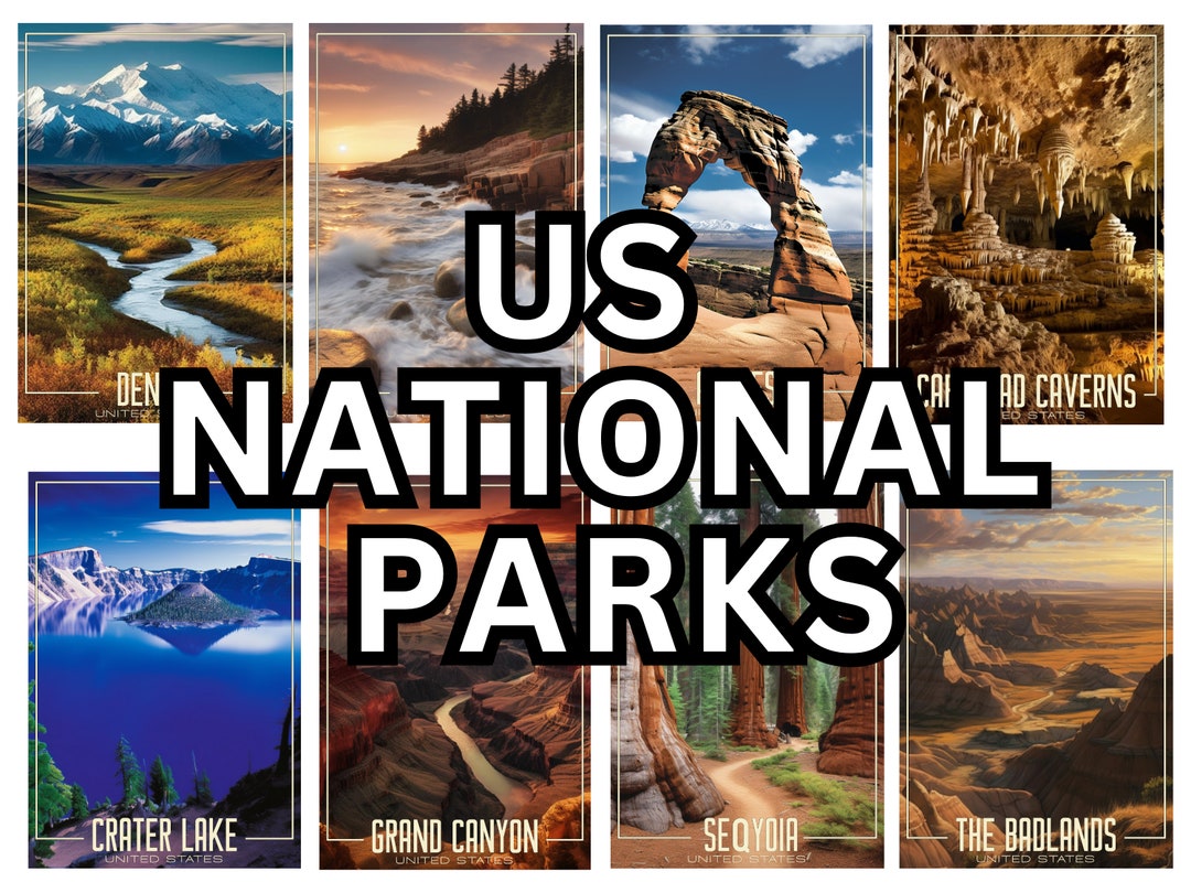 US National Parks Posters Digital Posters, Digital Prints, National ...