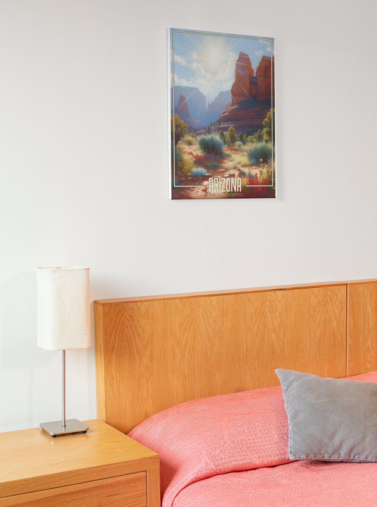 Arizona USA States Realistic Travel PNG Poster Modern US Art - Etsy