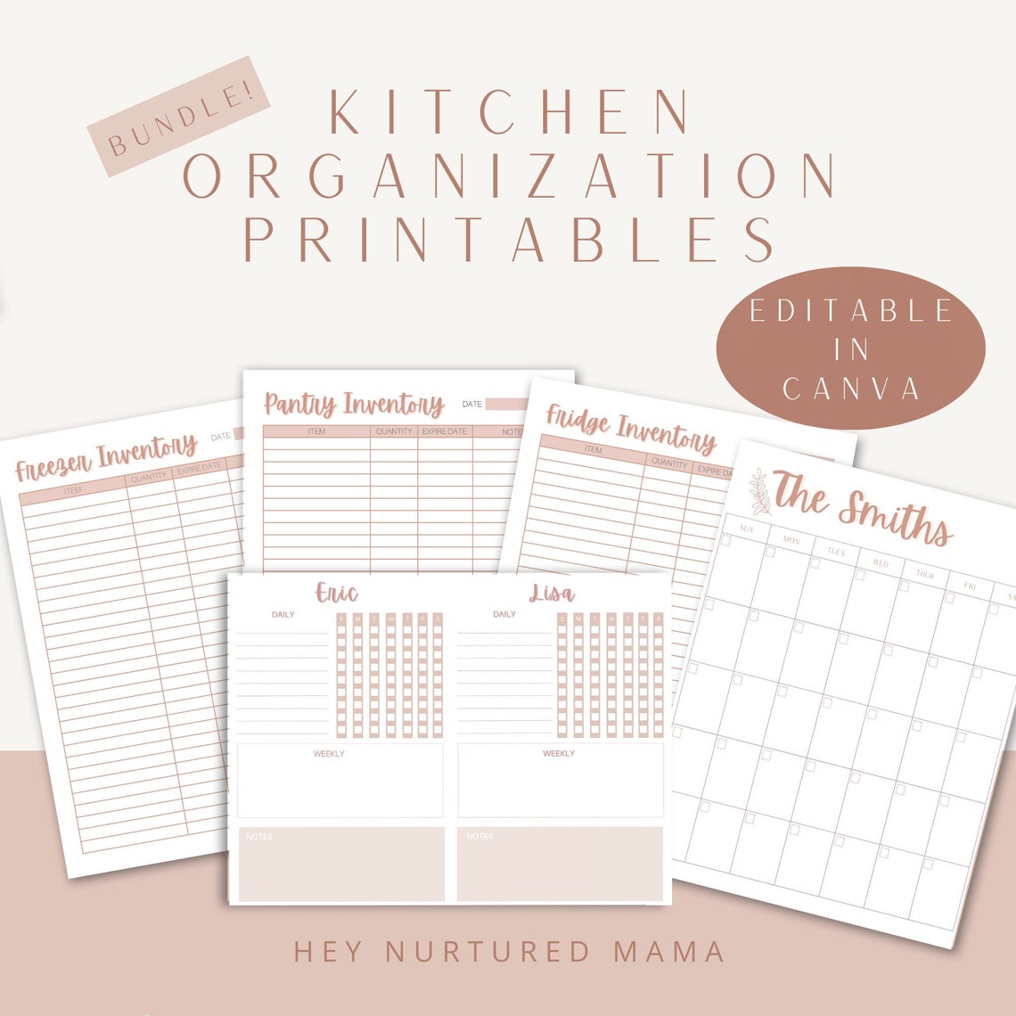 Family Organization Bundle, Family Chore Chart, Family Schedule ...