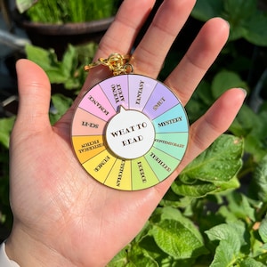 What to Read Wheel Keychain | Spinning Keychain | Interactive Keychain ...