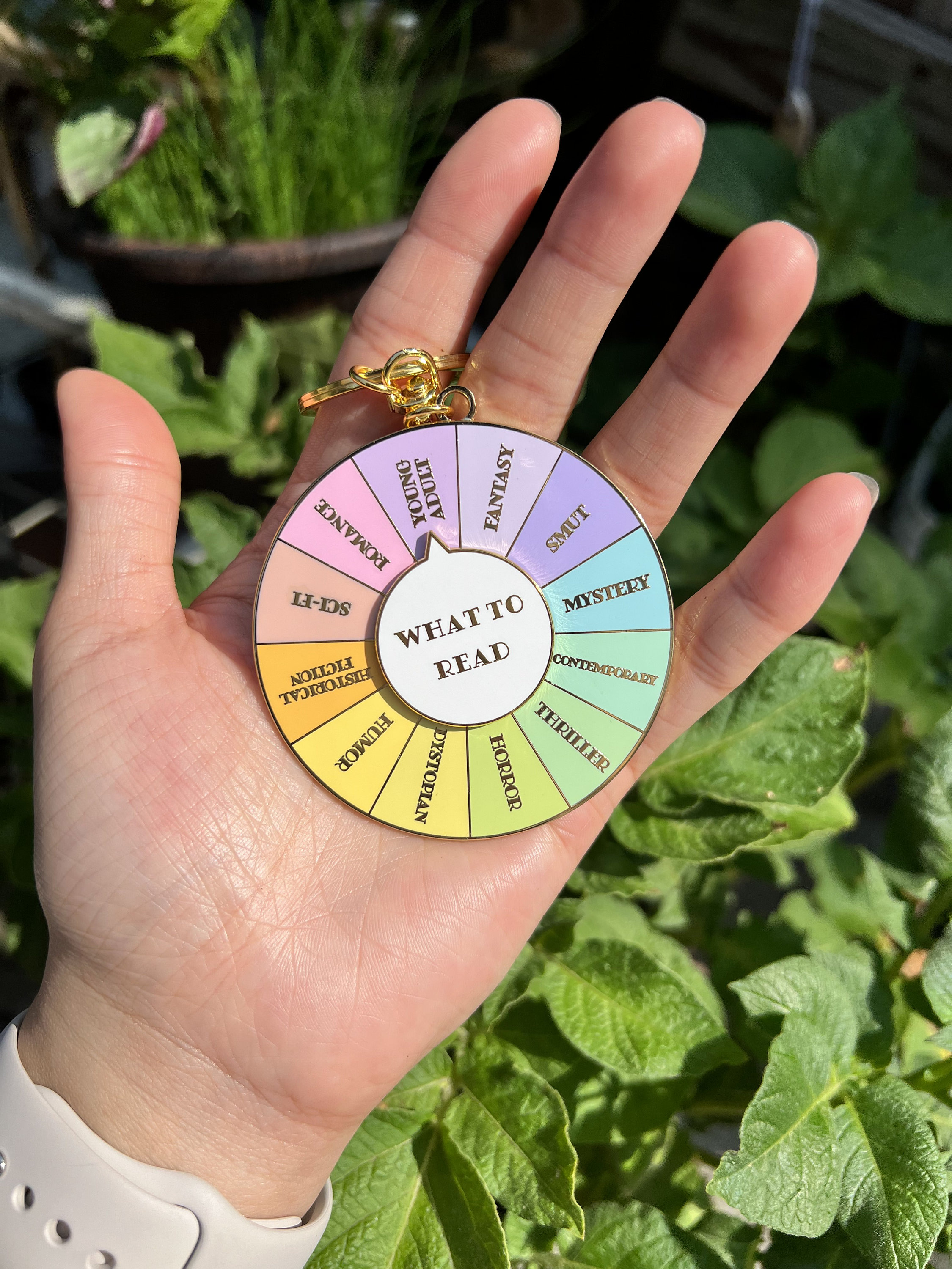 What to Read Wheel Keychain | Spinning Keychain | Interactive Keychain ...