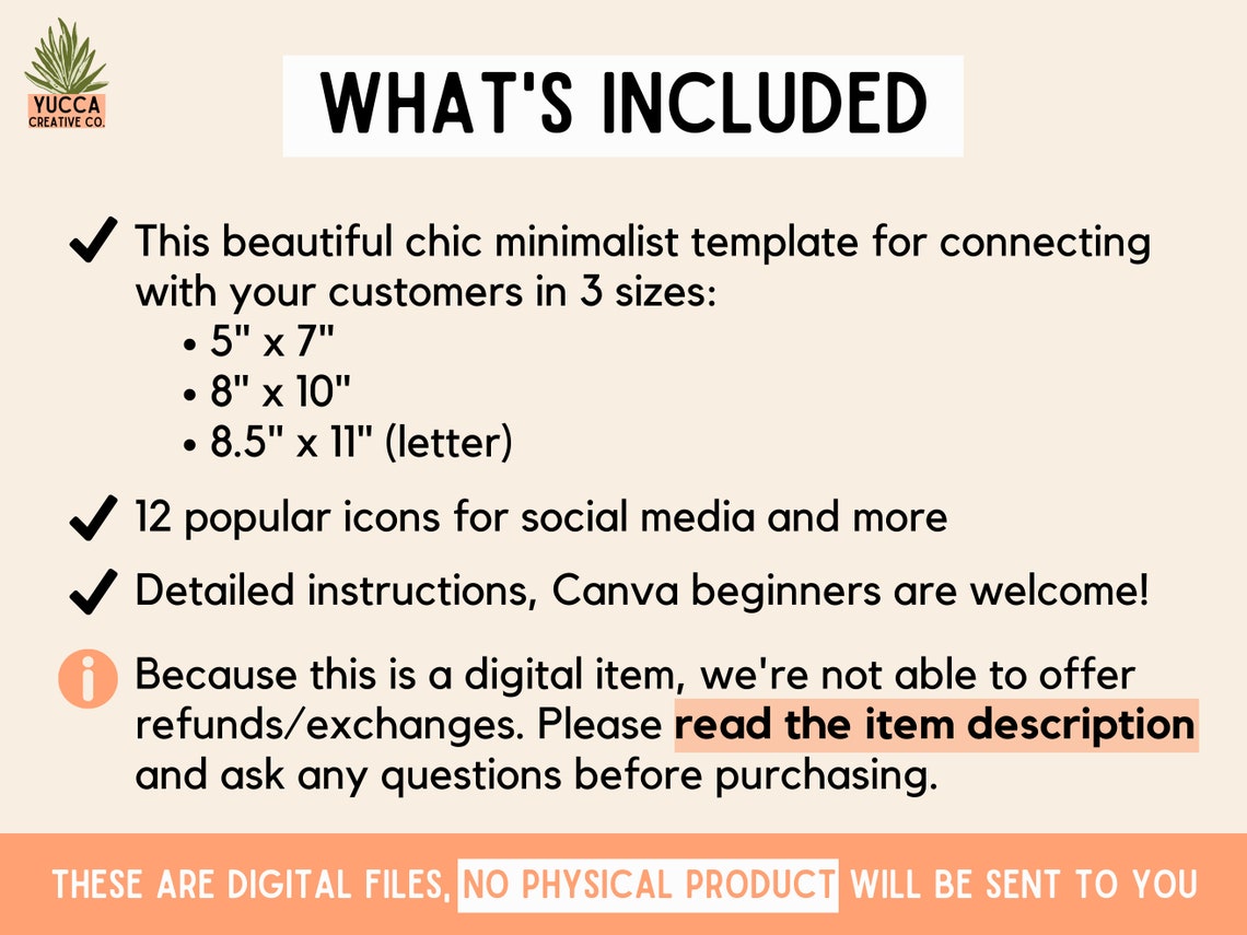 Lets Connect Sign, Social Media Sign Template, QR Code Sign, Editable ...