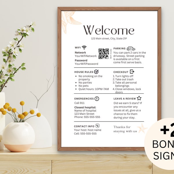 Air Bnb Welcome Book - Etsy