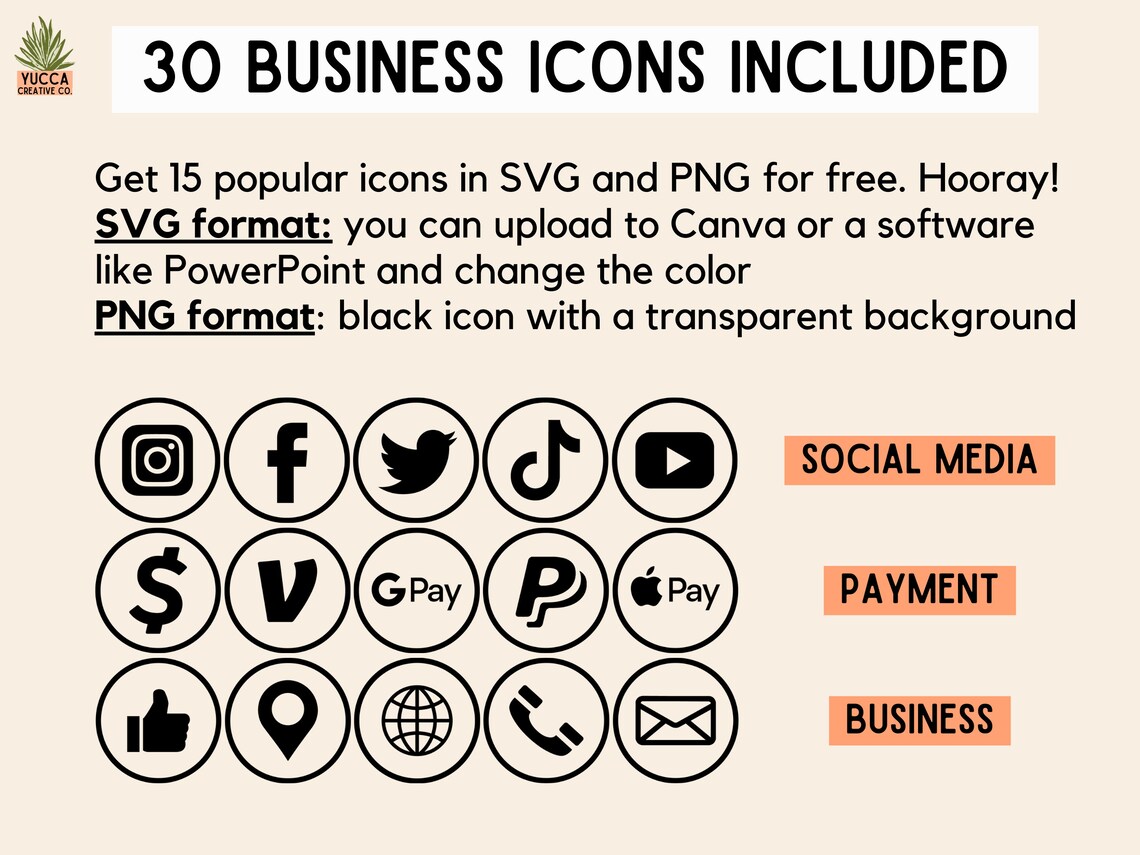 Business Sign Templates Bundle Social Media Sign Printable - Etsy
