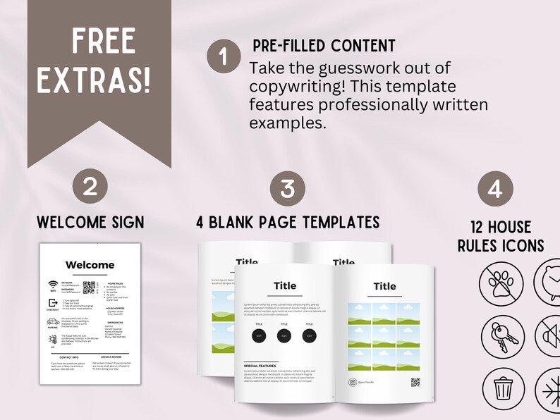 Airbnb Welcome Book Template, VRBO Welcome Book, Editable Airbnb Guest ...