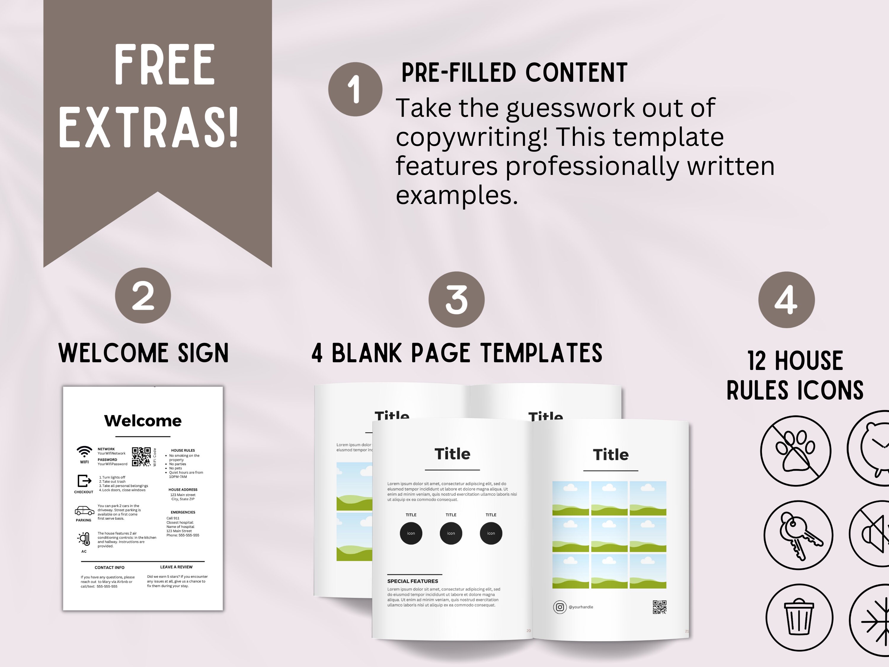 Airbnb Welcome Book Template, VRBO Welcome Book, Editable Airbnb Guest ...