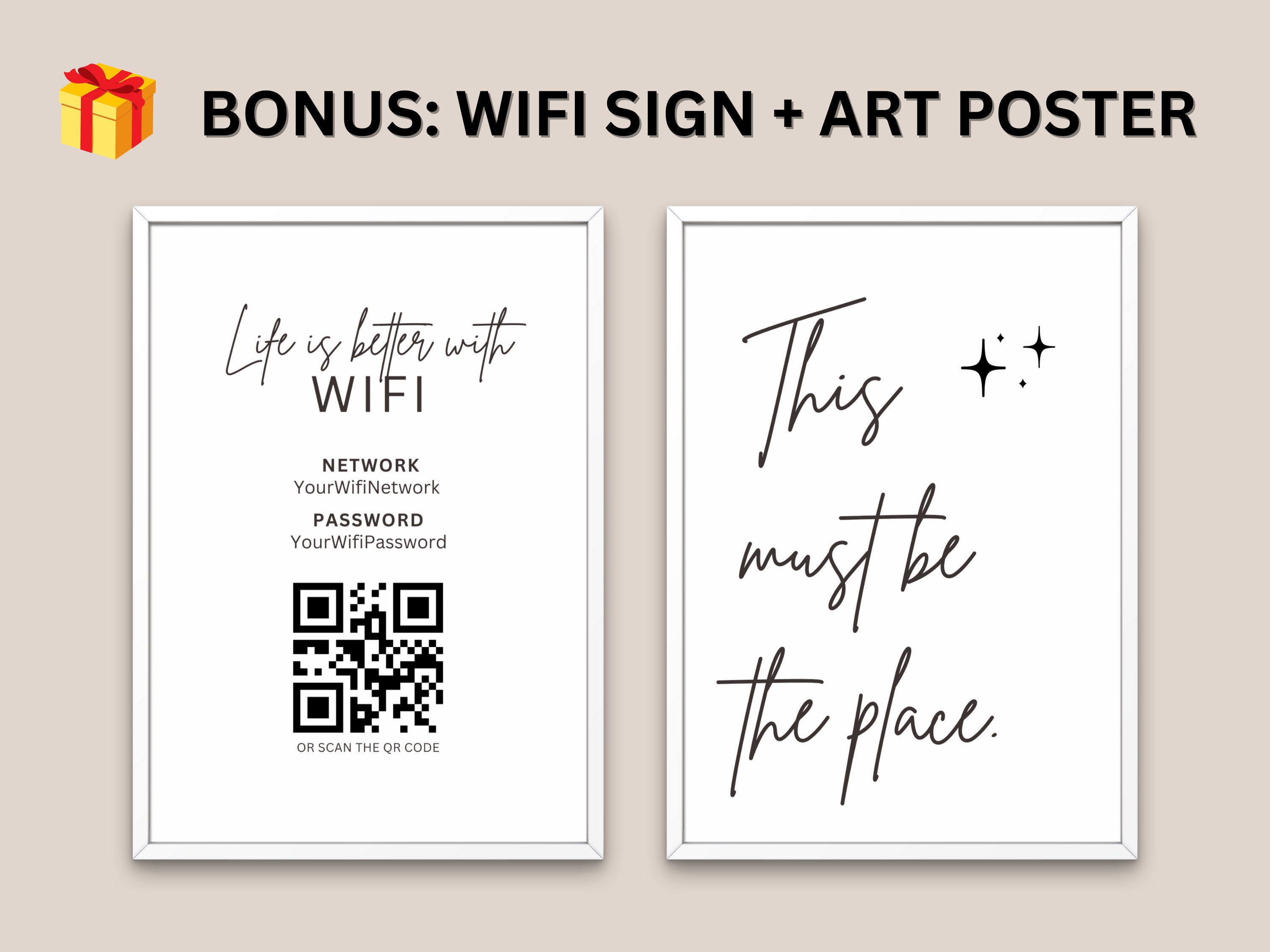 Airbnb Rating Sign, Air Bnb 5 Star Review, Airbnb Review Sign Printable ...