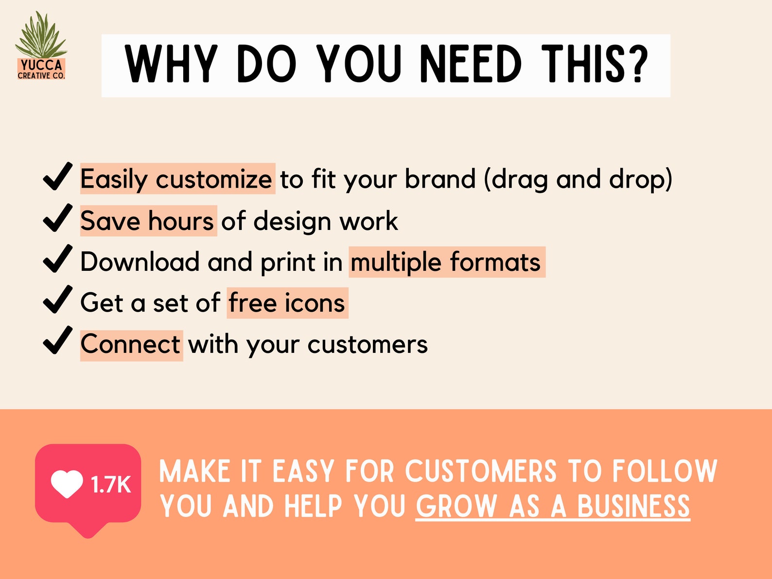 Lets Connect Sign, Social Media Sign Template, QR Code Sign, Editable ...