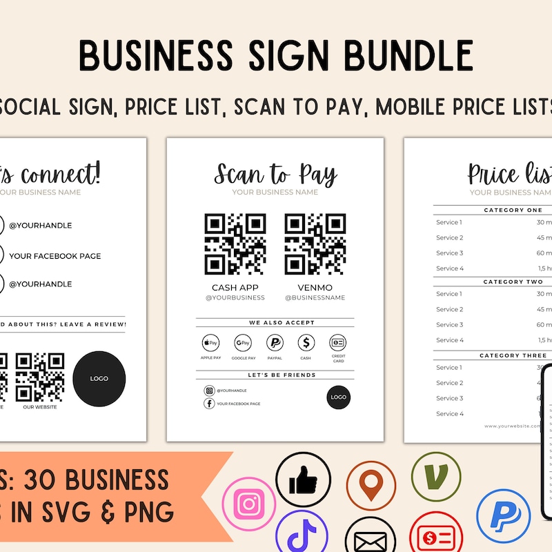 Social Media Sign - Etsy UK