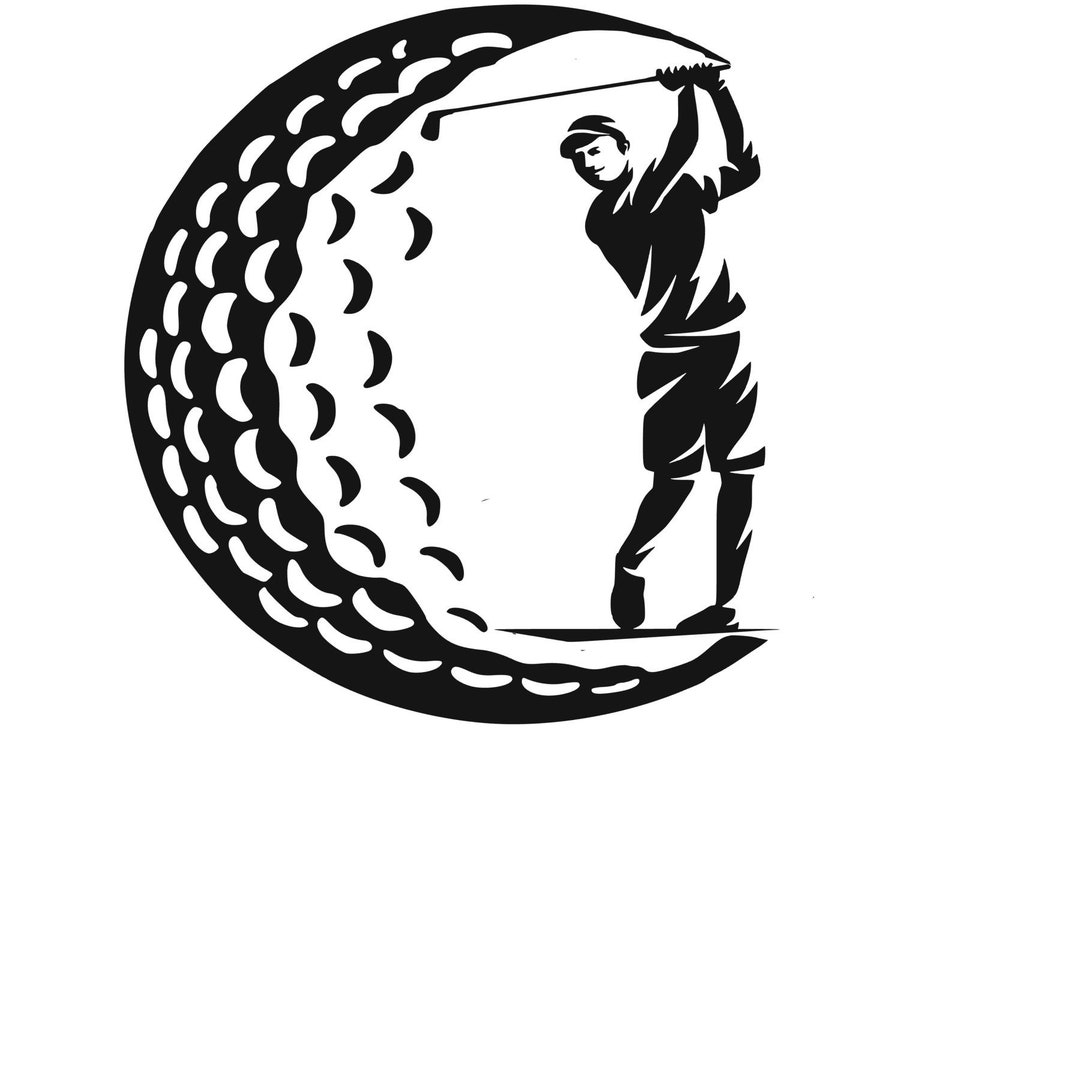 Male Golfer Golf Ball, Vinyl Decal/sticker, Car Decal, Sports Decal ...