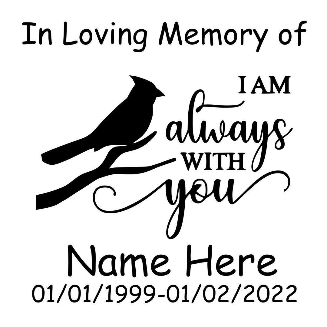 In Loving Memory of Fishing Vinyl Decal, Custom in Loving Memory ...