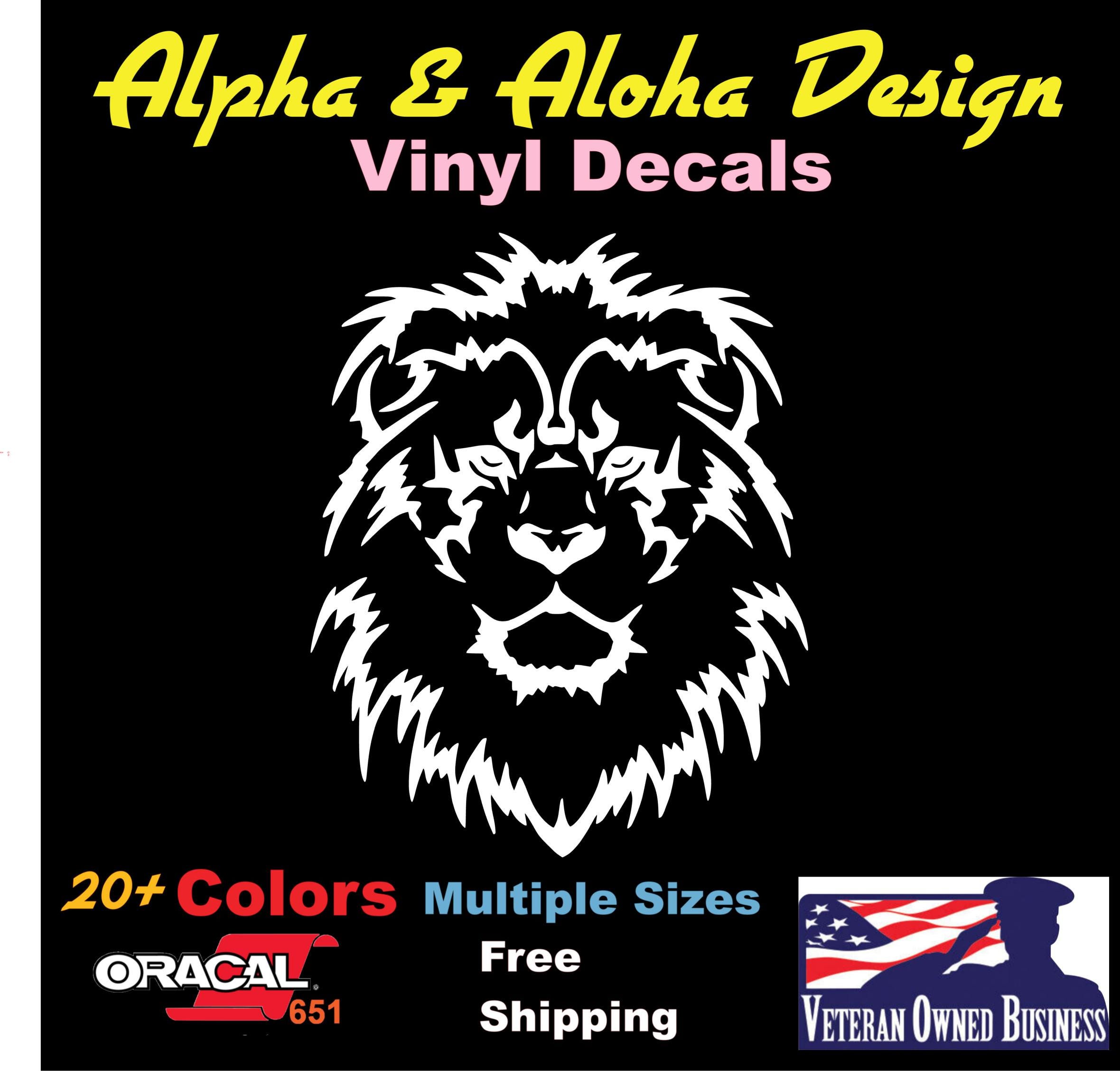 LION HEAD Vinyl Decal Sticker Car Truck Rear Window - Etsy