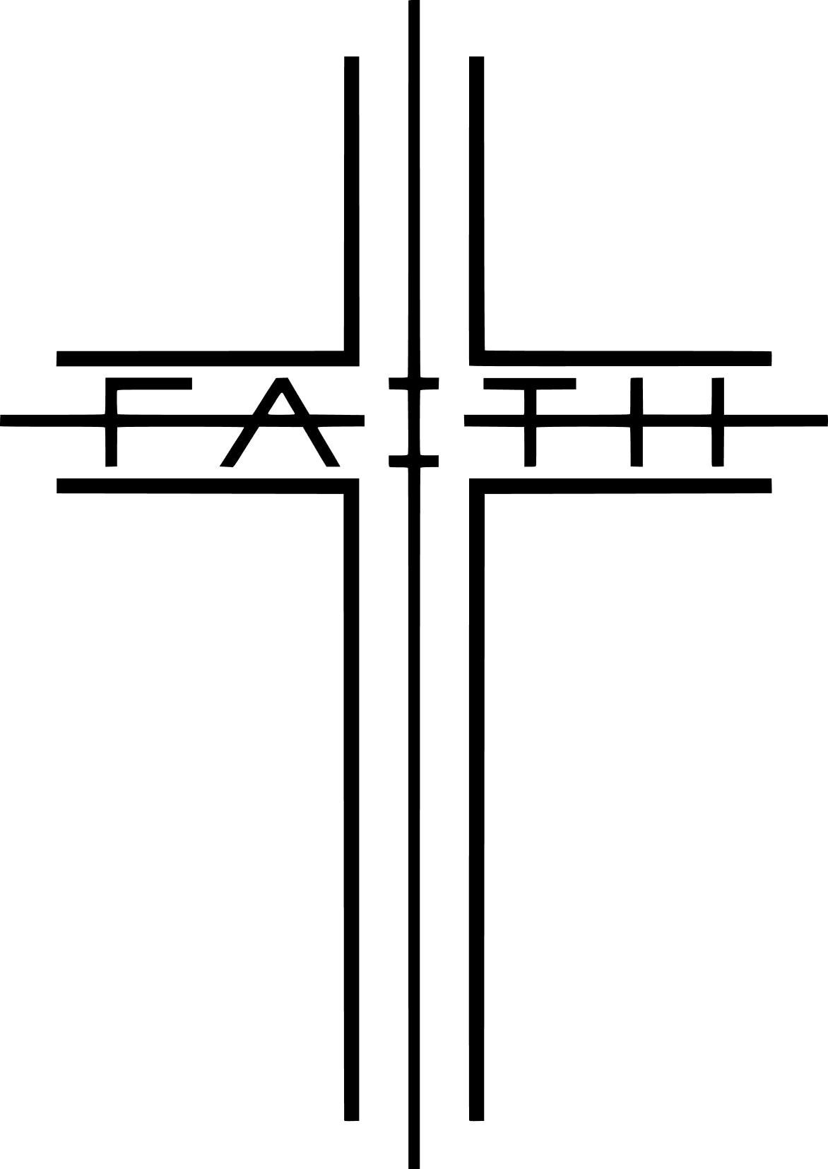 Faith Cross Decal, Religious Cross Decal, Custom Cross Sticker, Jesus ...