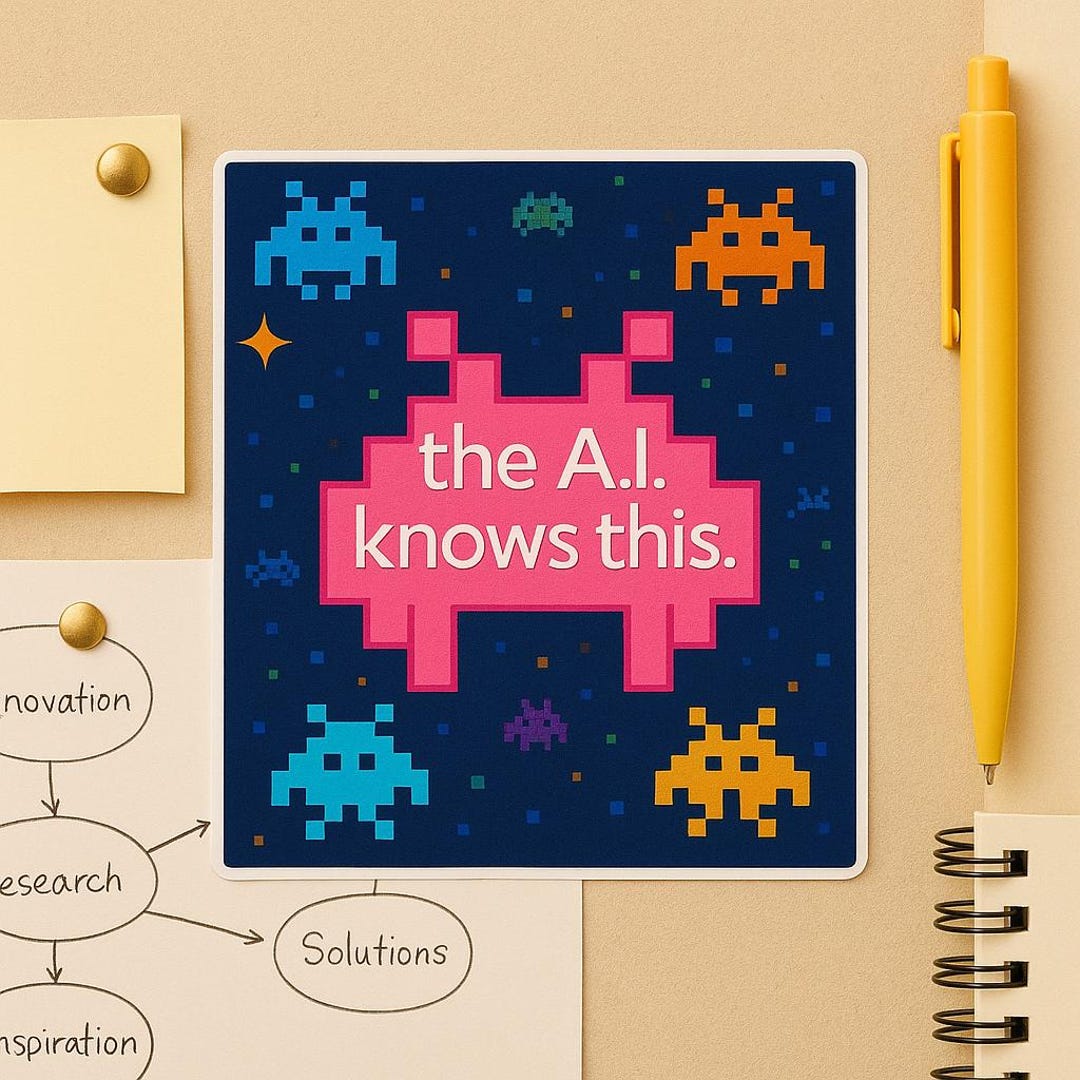AI Knows This Sticker: Nerdy Tech Laptop Decal - Etsy
