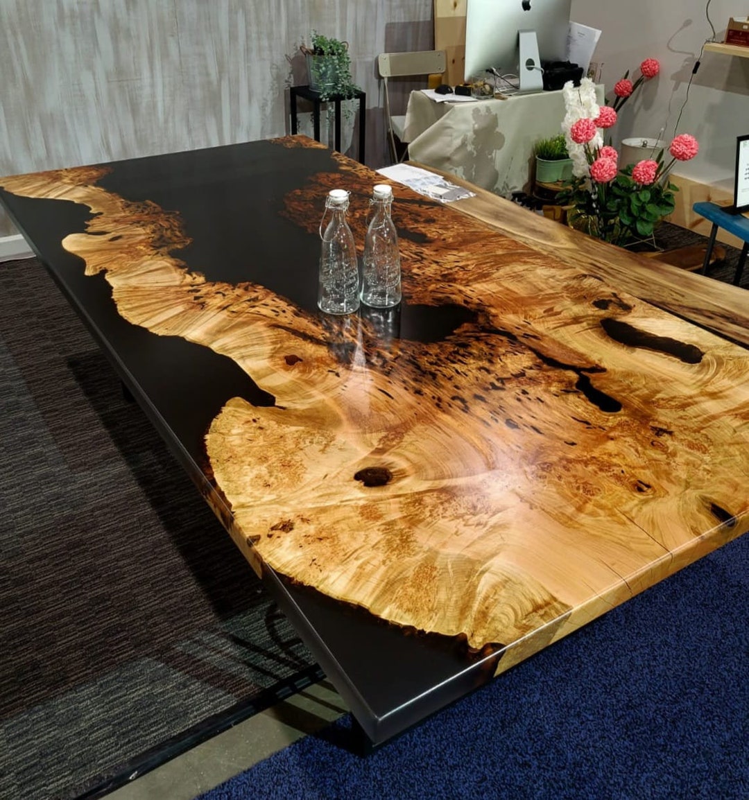 Maple Burl Epoxy Table - Etsy