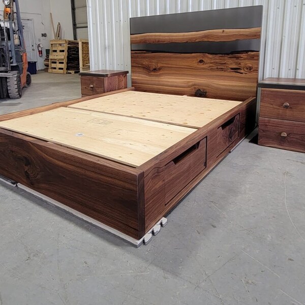Walnut Bed - Etsy