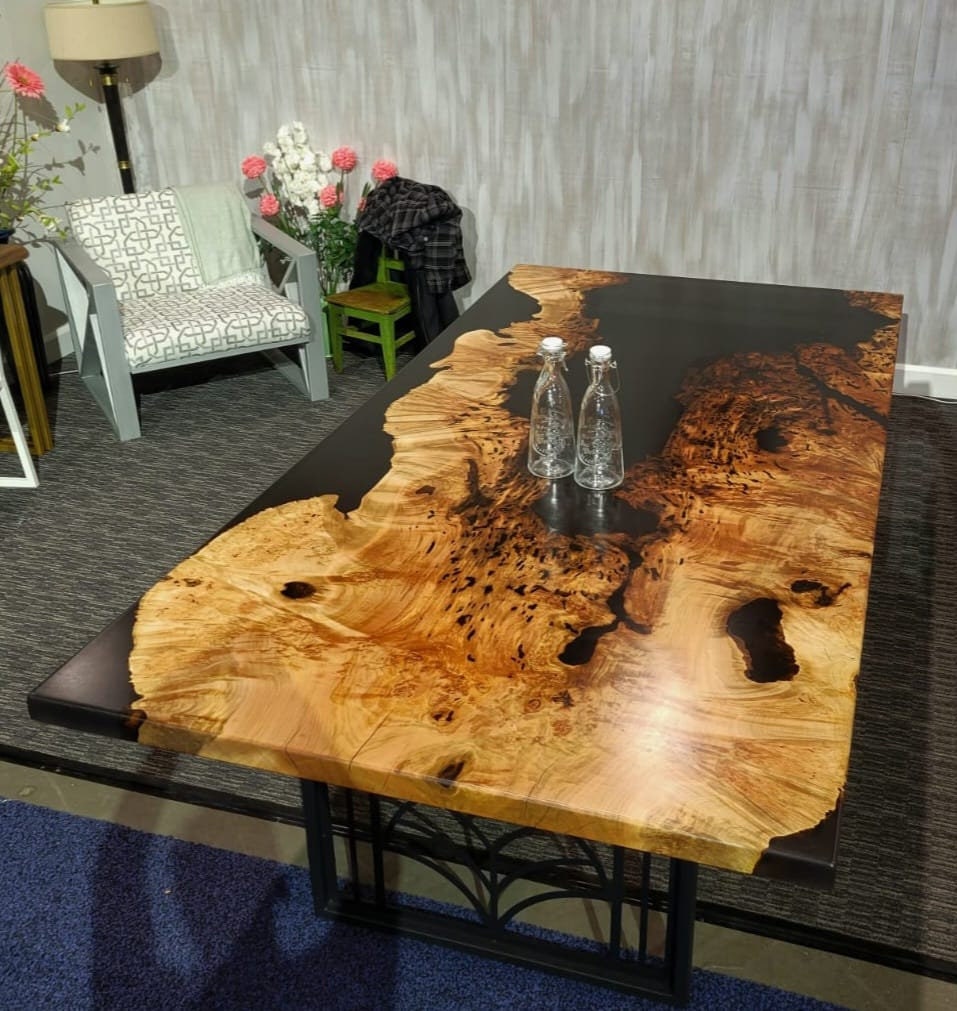 Maple Burl Epoxy Table - Etsy