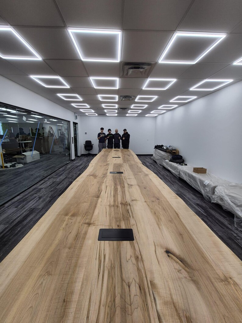21 Foot Maple Conference Boardroom Live Edge Table - Etsy