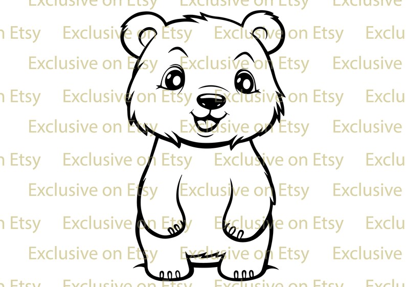 Forest Friends: Set of 5 Adorable Animal Coloring Pages for Children - Etsy