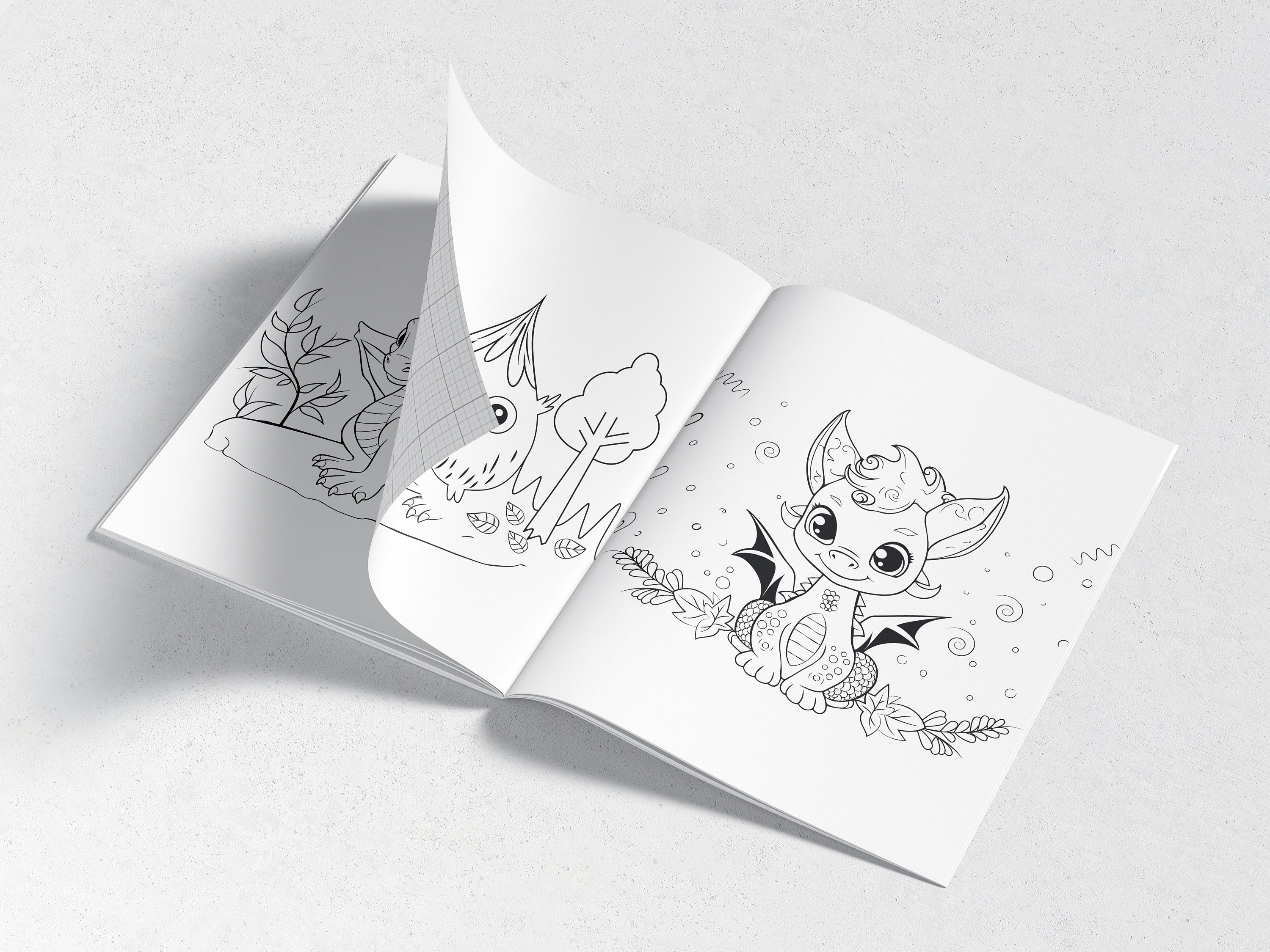 Fantasy Creatures Coloring Pages Set 3 - Etsy