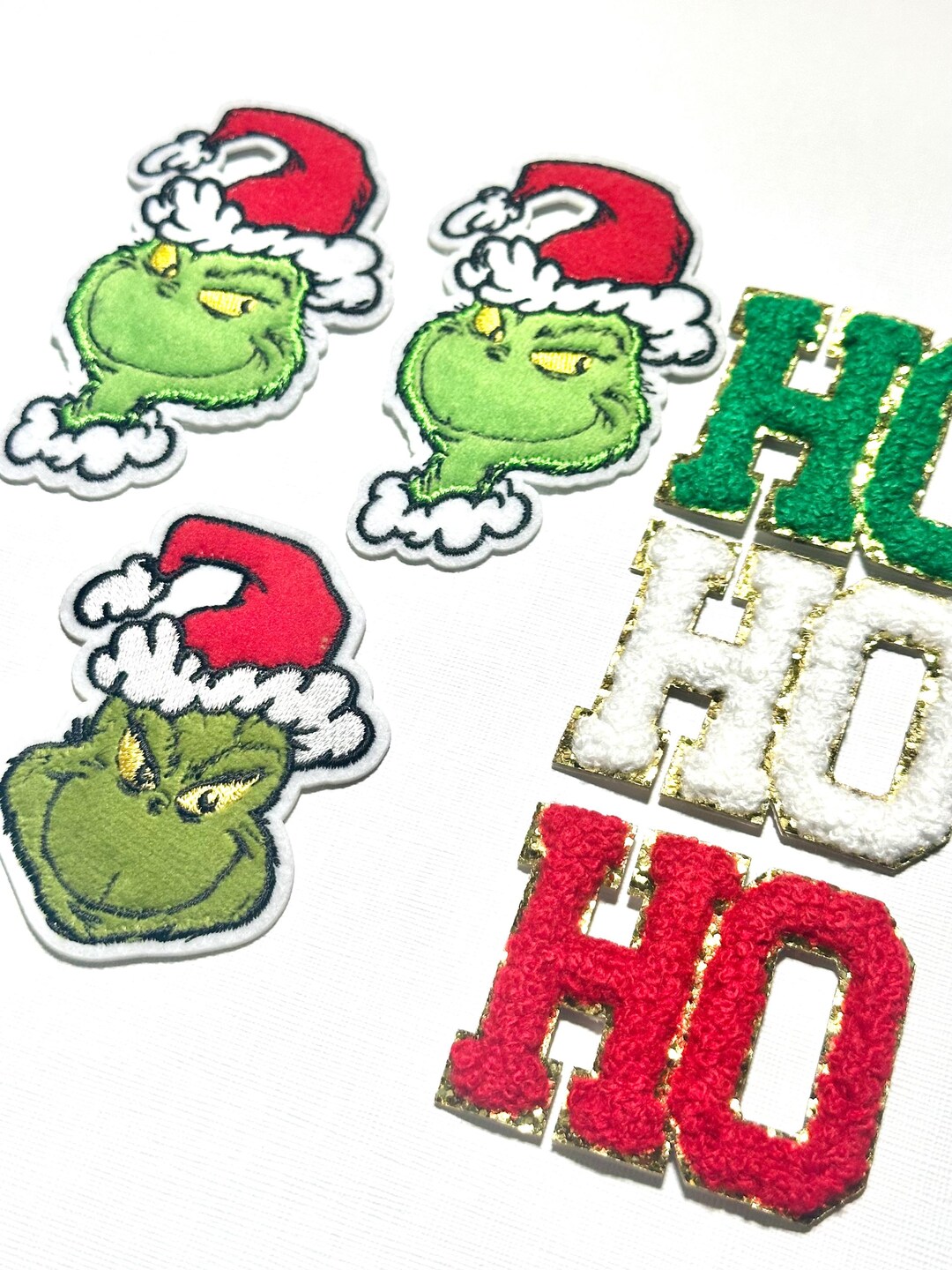 The Grinch Iron-on Patch for Jackets by Christmas Patches Chenille ...
