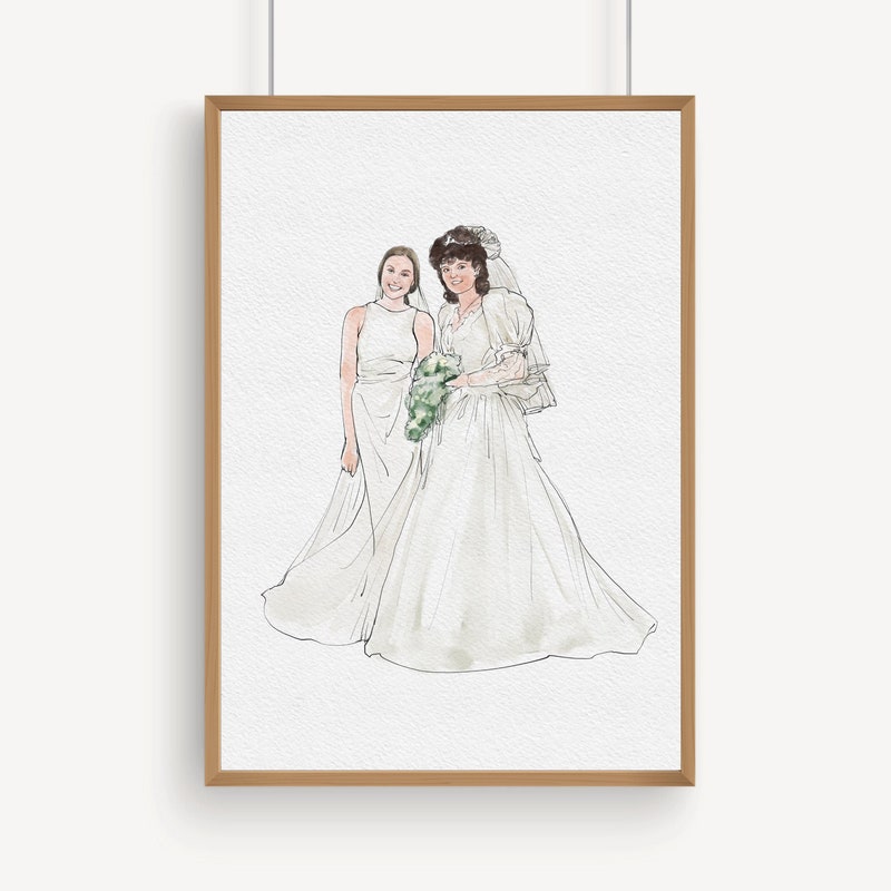 Wedding Bride Drawing - Etsy
