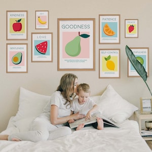 Fruit of Spirit Printable Wall Art Kids, Bible Verse, Christian Posters ...