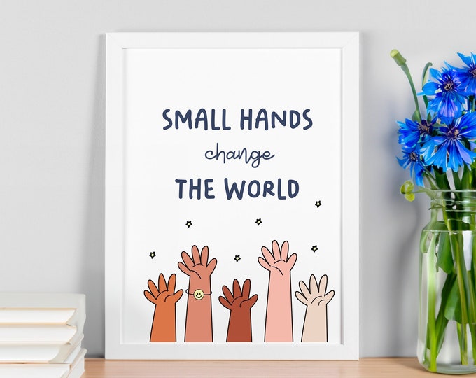 Diversity Wall Art, Handprint Tree of Life, Inclusive Classroom Decor ...