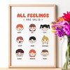 Feelings Chart for Kids, Emotions Print, Educational Wall Art ...