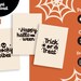 Halloween Decor Set of 3, Minimal Halloween, Classroom Posters, Kids ...