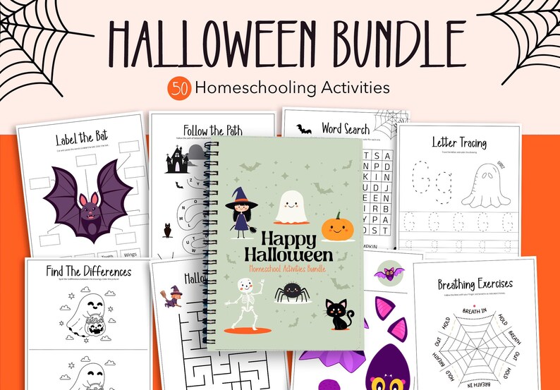 50 Halloween Activities for Kids, Homeschool Educational Materials ...