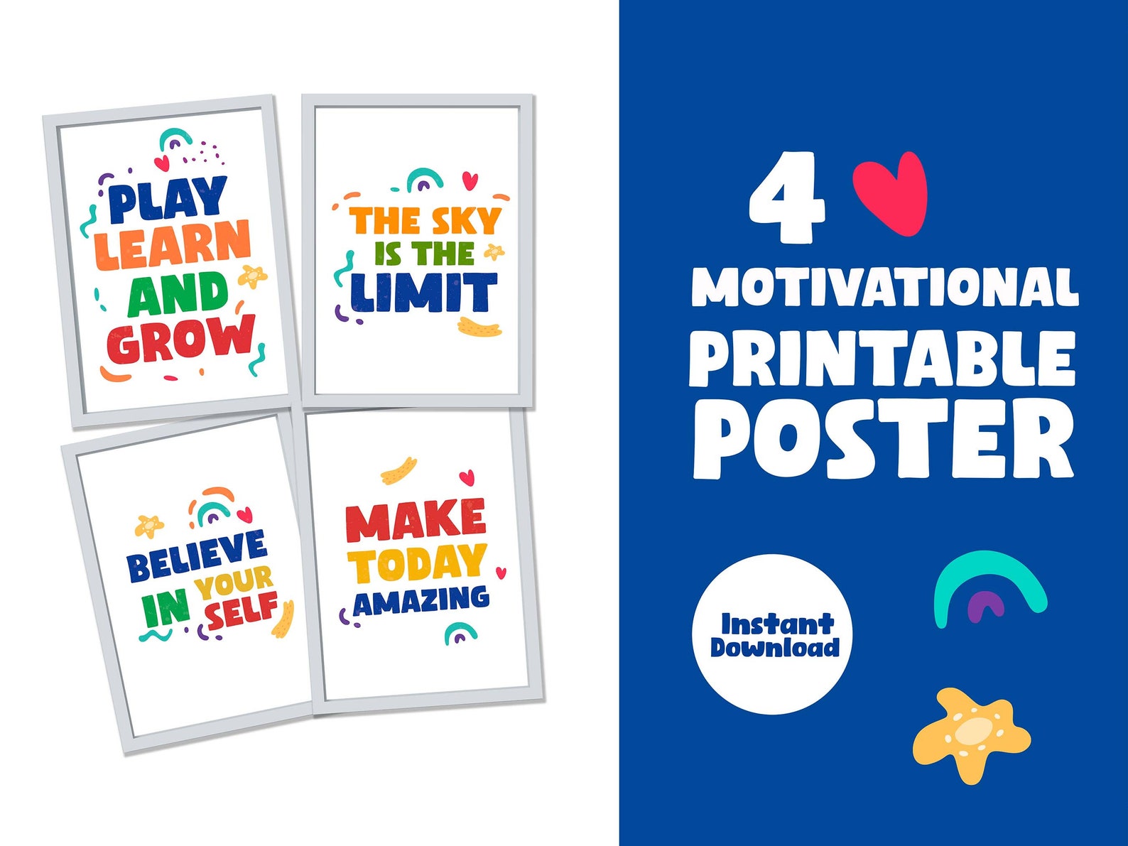 Printable Classroom Posters, Educational Prints, Playroom Art ...