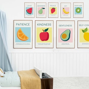 Fruit of Spirit Printable Wall Art Kids, Bible Verse, Christian Posters ...