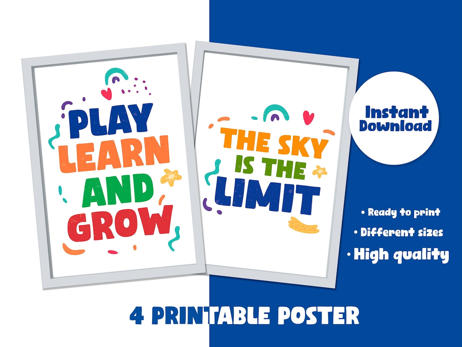 Printable Classroom Posters, Educational Prints, Playroom Art ...