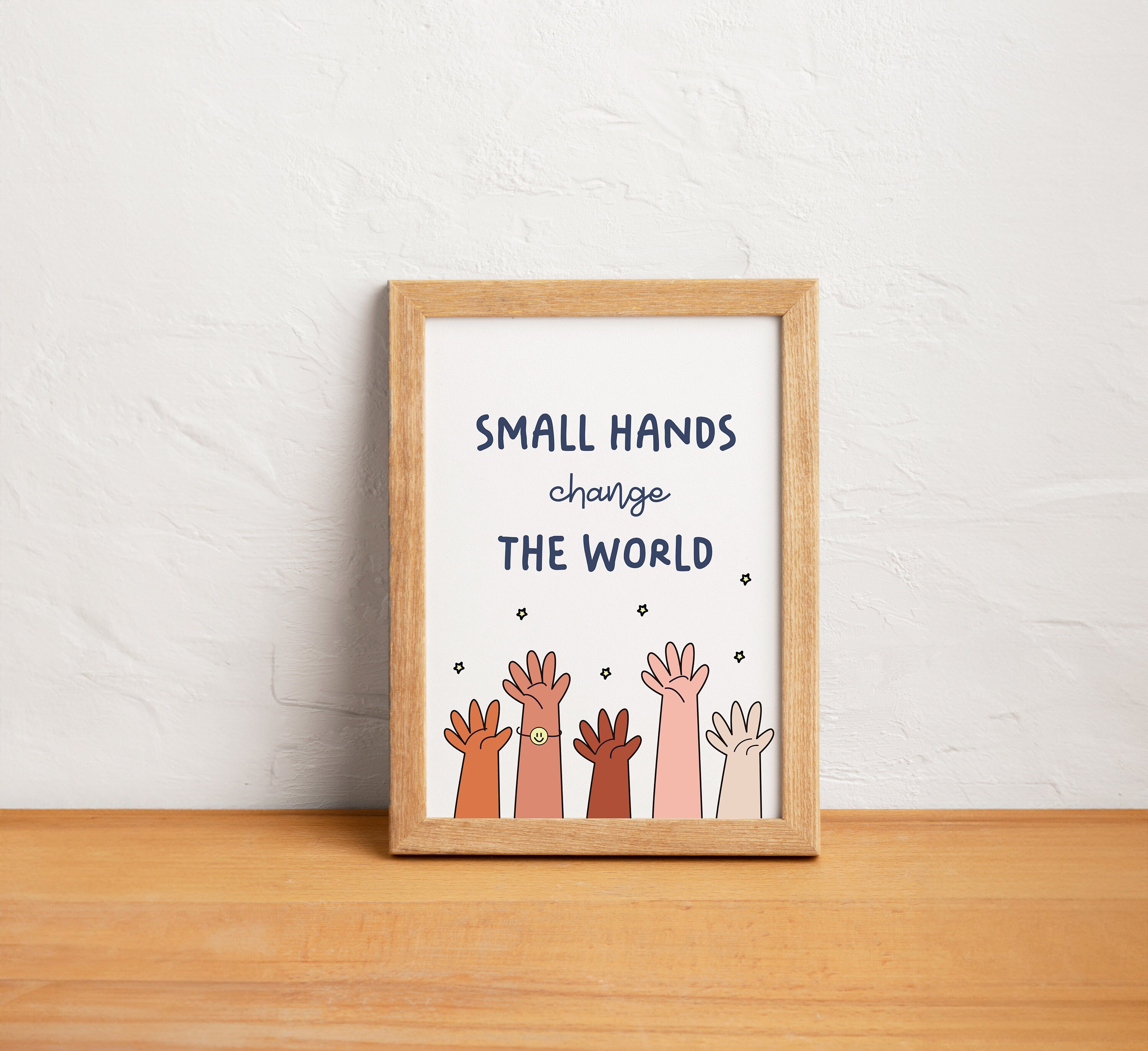 Small Hands Change the World, Diversity Wall Art, Equality Diversity ...