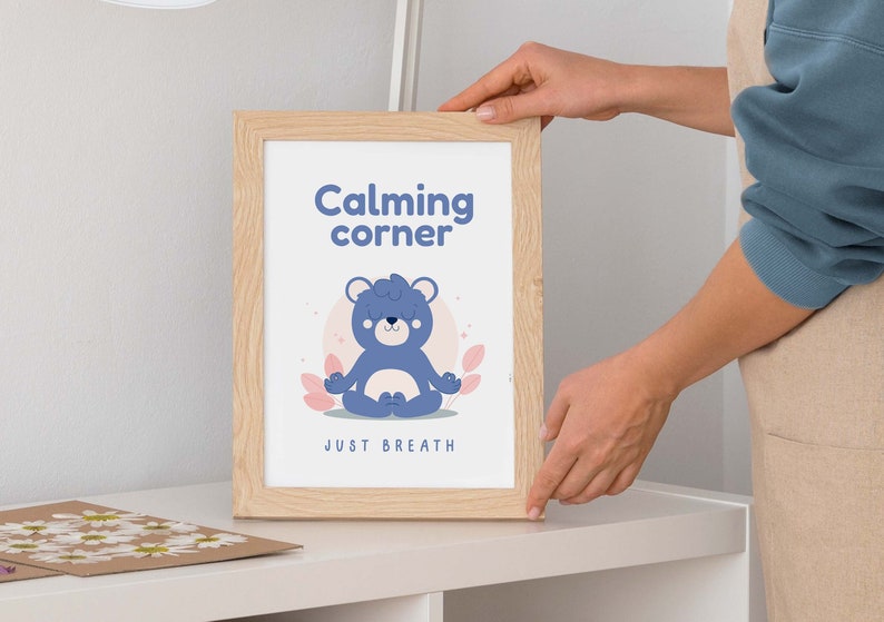 Calming Corner Printable Poster for Classroom, Calm Down Corner, School ...