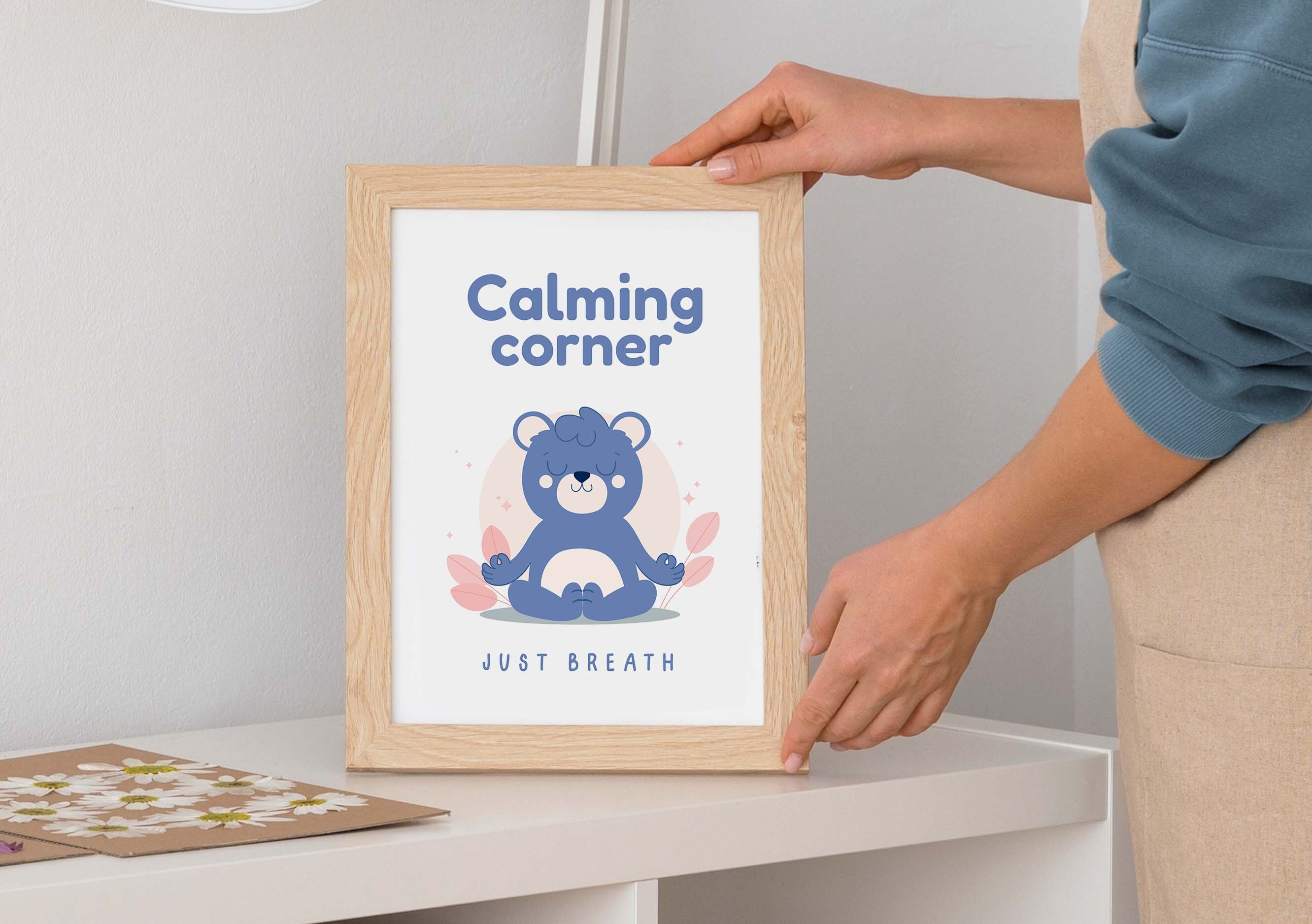 Calming Corner Printable Poster for Classroom, Calm Down Corner, School ...