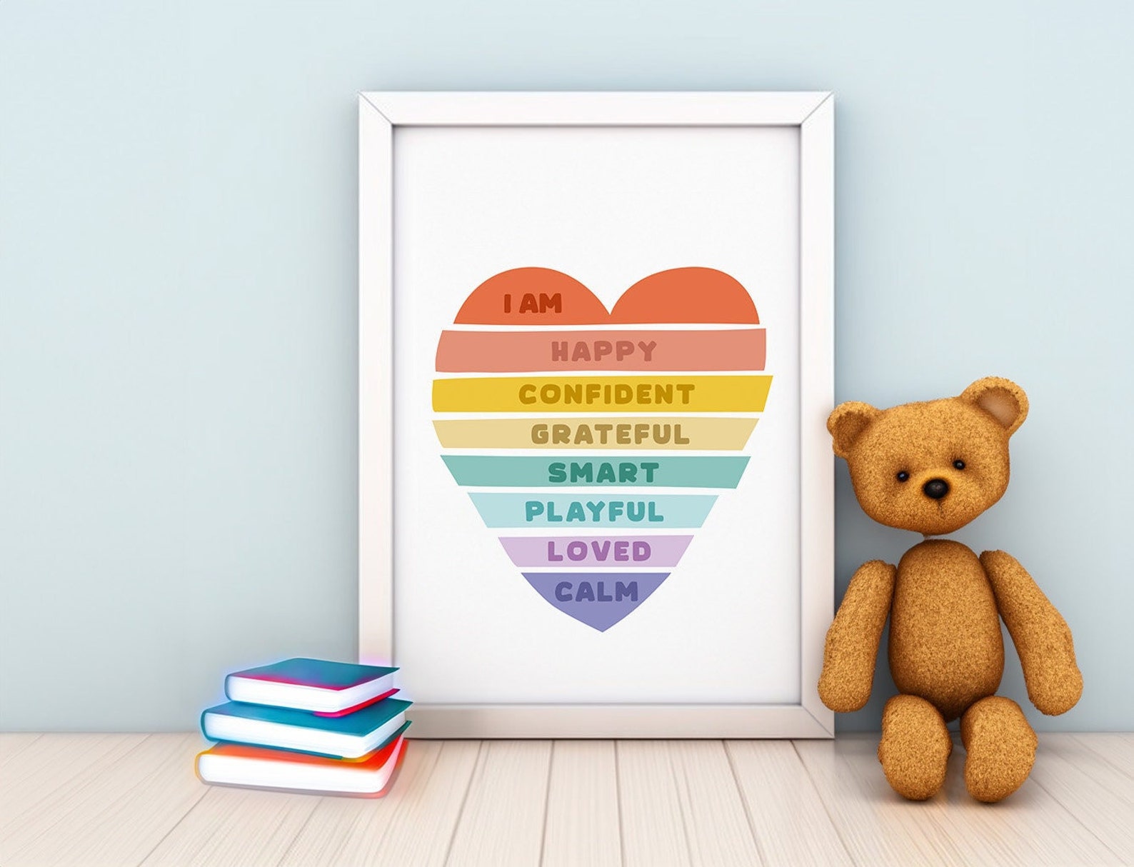 Positive Affirmations for Kids, I Am Posters Positive Posters, Playroom ...