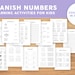 Learning Spanish Numbers, Preschool & Elementary School Worksheets for ...