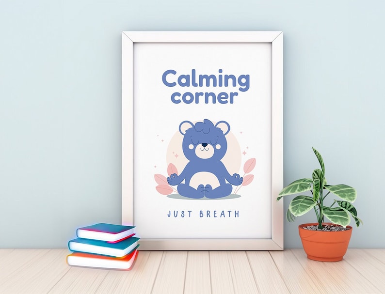 Calming Corner Printable Poster for Classroom, Calm Down Corner, School ...