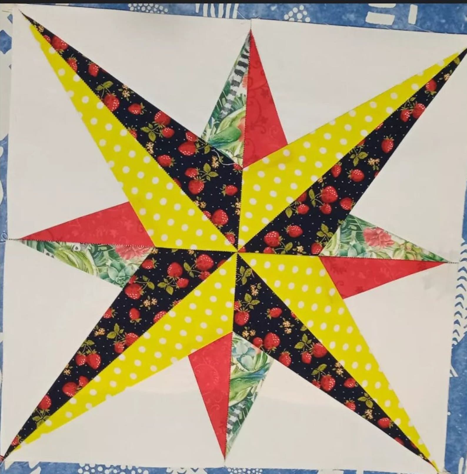Eight Pointed Star Quilt Block: 12 Inch FPP PDF Pattern - Etsy