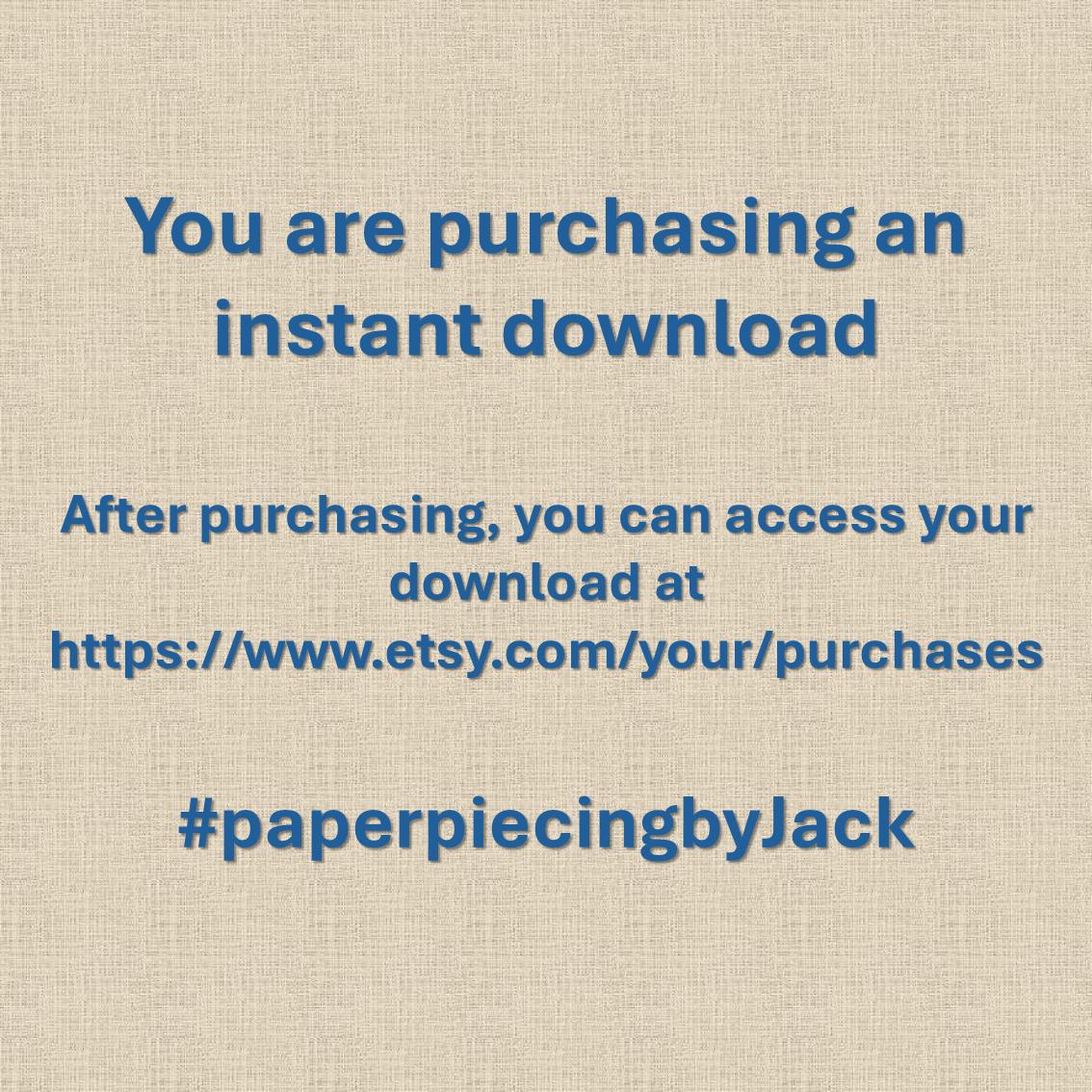 FREE* Foundation Paper Piecing Quilt PDF Pattern, Flying Geese, 0.5 X 1, 1 X 2, 2 X 4, 2.5 X 5 ...