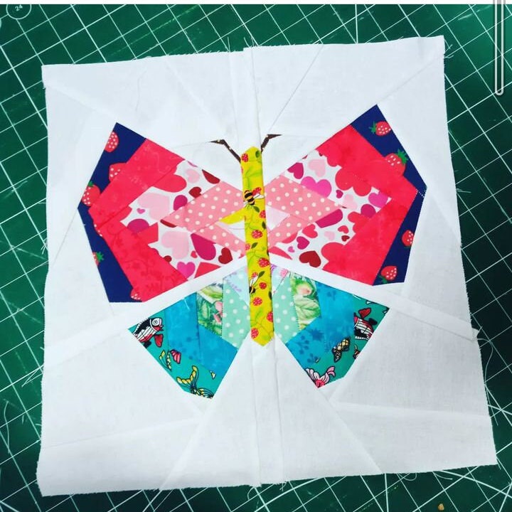 Beautiful Butterfly Foundation Paper Piecing Pattern FPP 12 Inch ...
